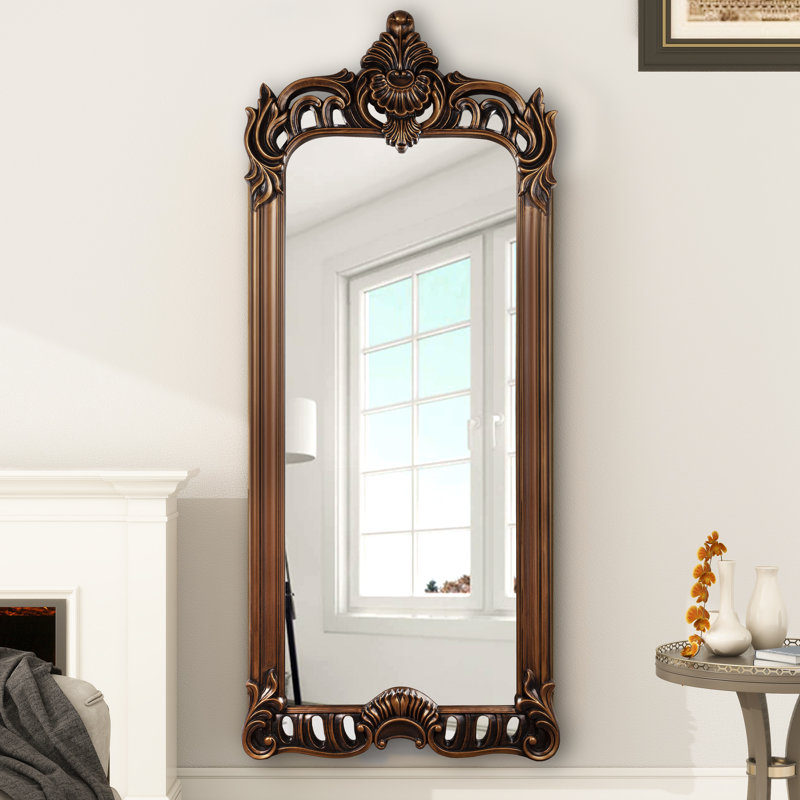 House of Hampton® Euri Vintage Gold Arch Large Full Length Mirror 75'' H & Reviews | Wayfair